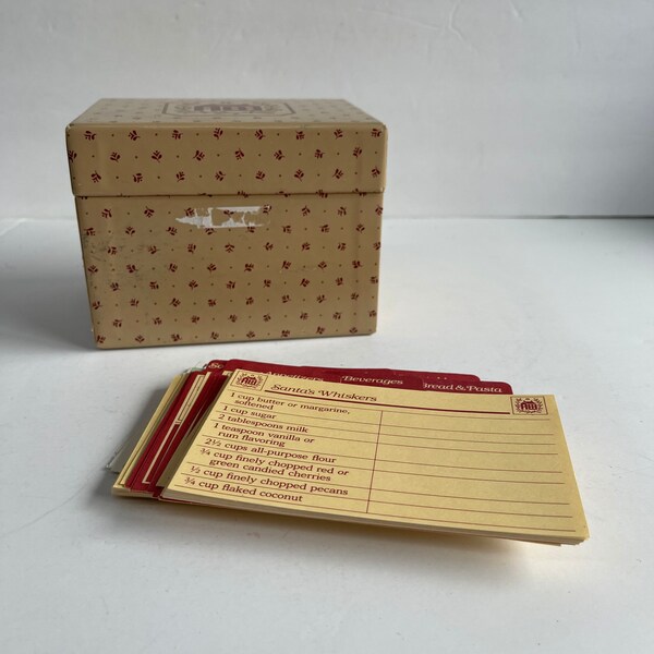 Vintage Recipe Box - Etsy
