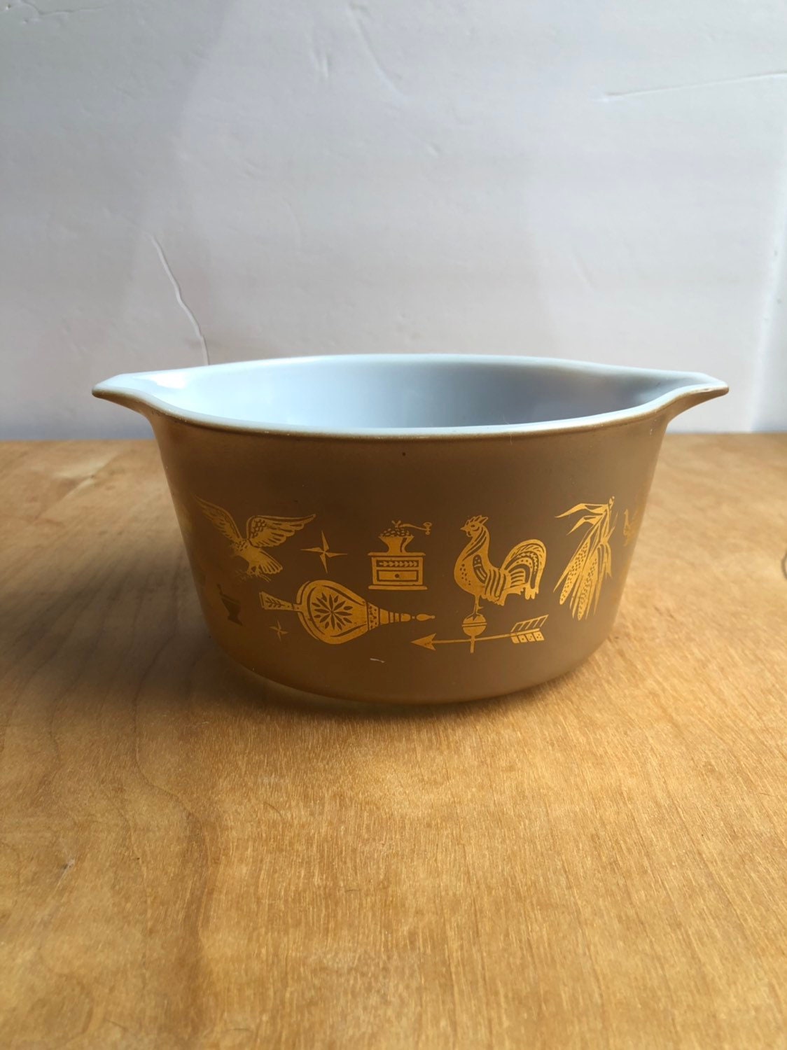 Pyrex Early American 473 Pyrex Casserole Brown Pyrex | Etsy