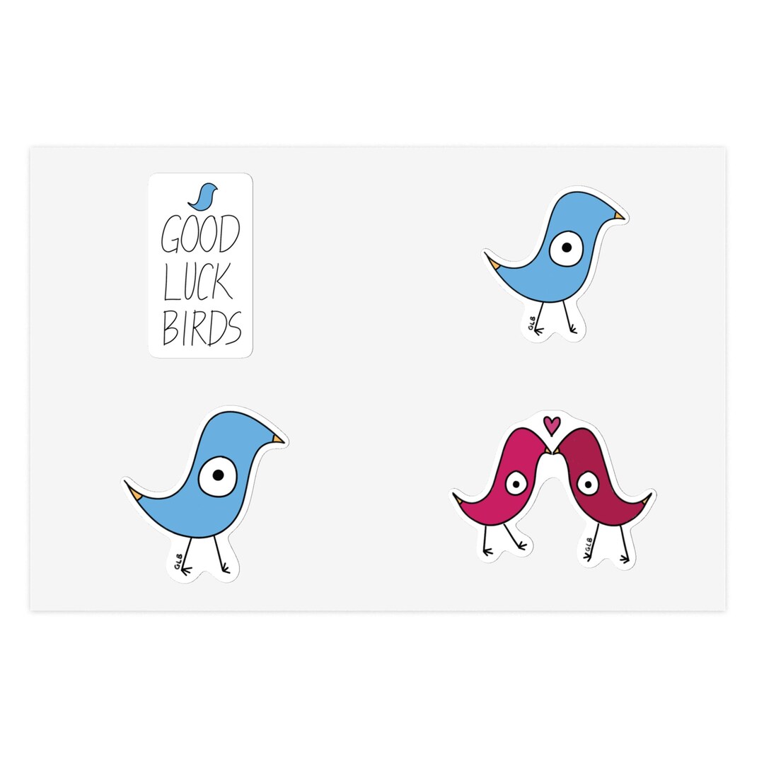 Good Luck Birds | Sticker Sheet Bundle, 5pcs - Etsy