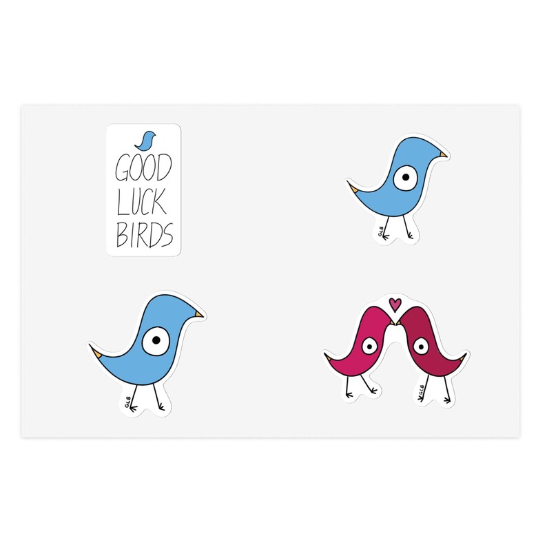 Good Luck Birds | Sticker Sheet Bundle, 5pcs - Etsy