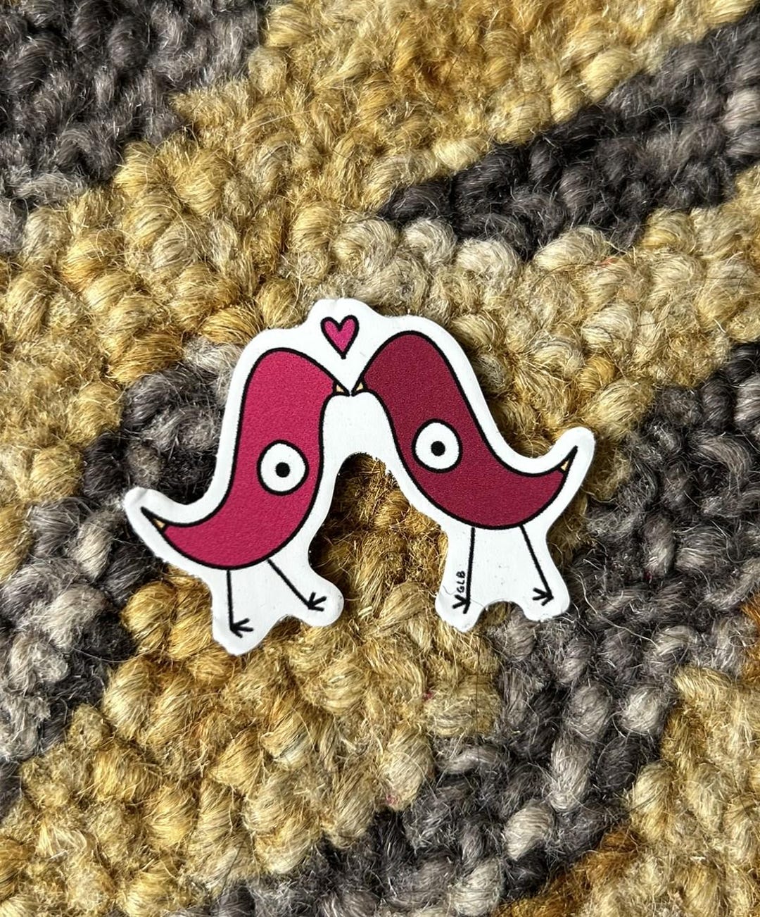 Good Luck Birds | Love Birds | Hand Drawn Bird Art Die Cut Stickers - Etsy