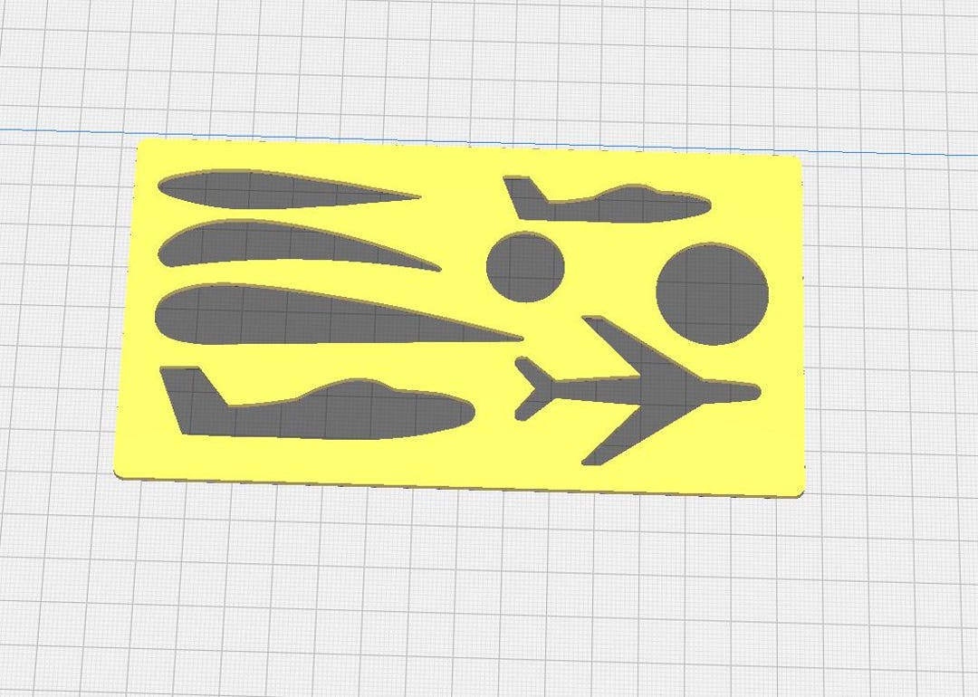 Airplane Stencil Printable File - Etsy
