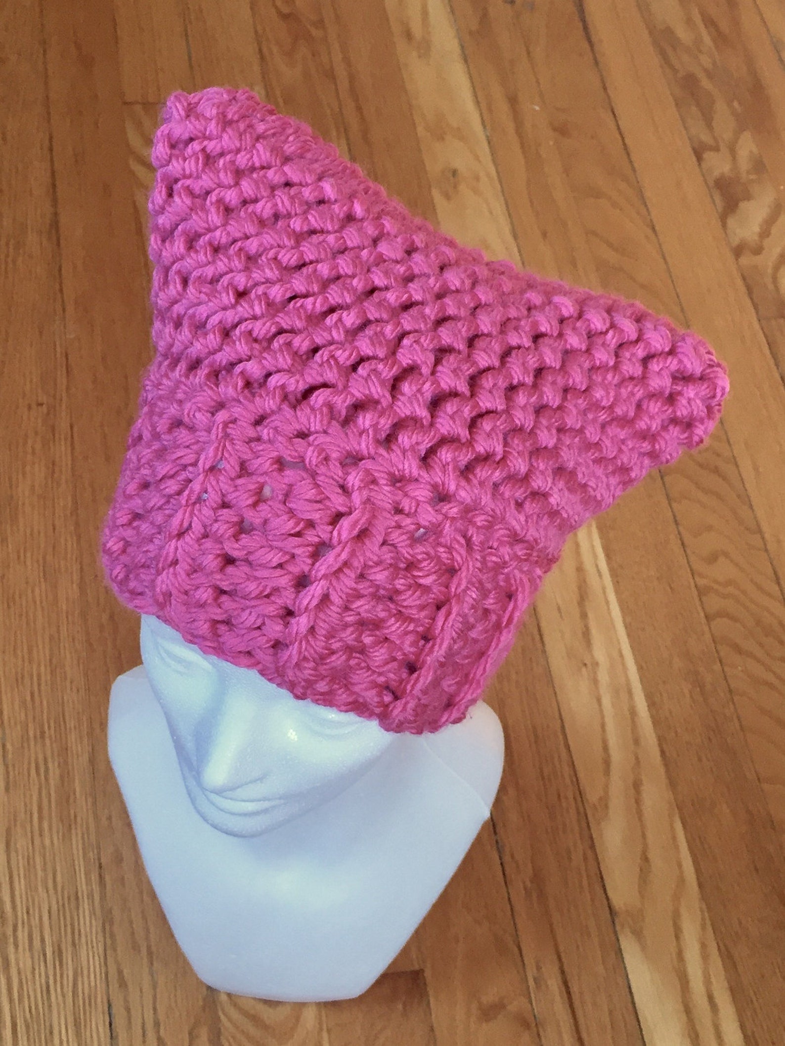 Woman's March Hat Pink Crocheted Uterus Hat Pussy Hat | Etsy
