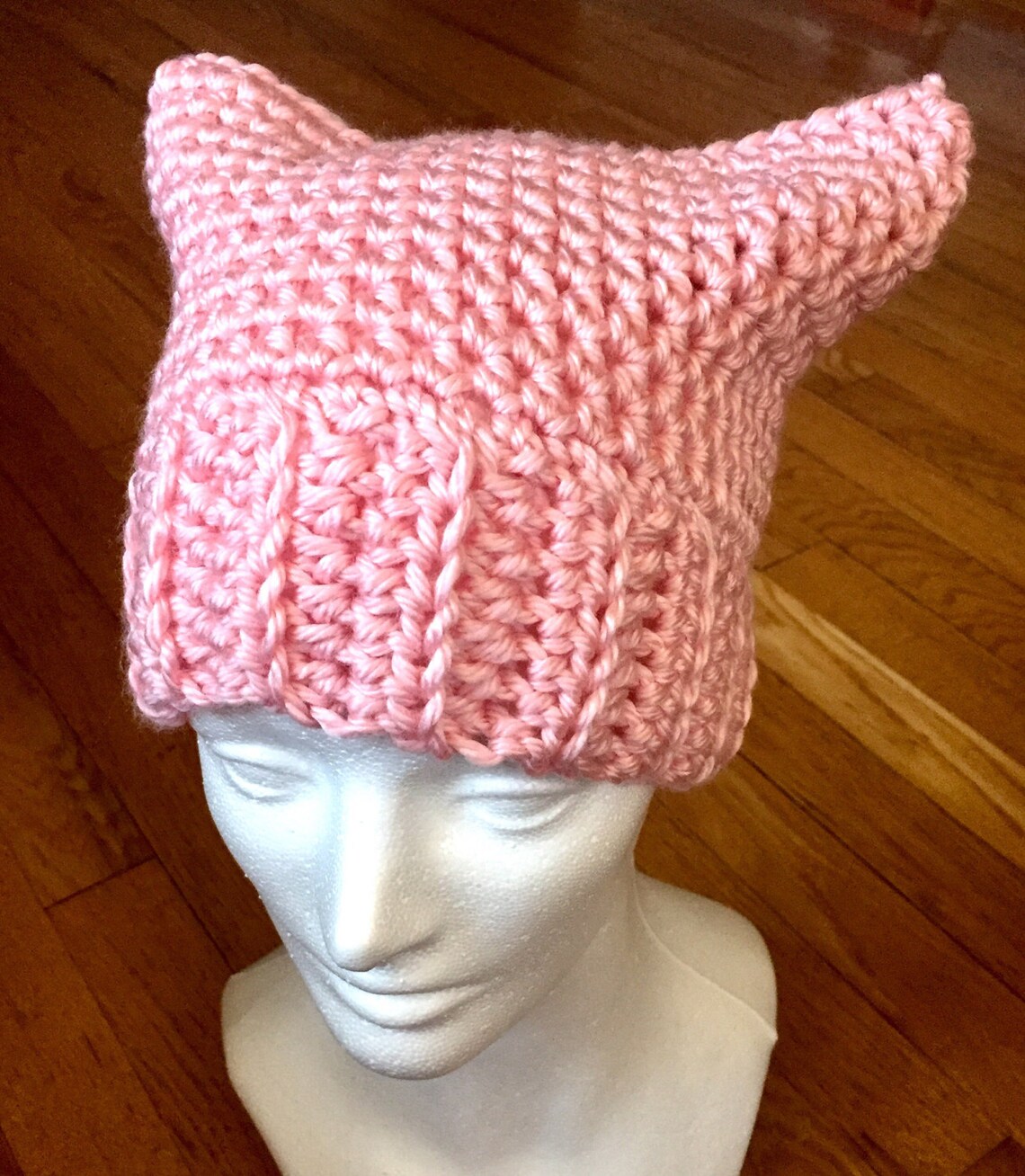 Woman's March Hat Pink Crocheted Uterus Hat Pussy Hat | Etsy