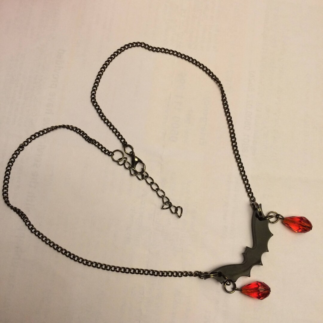 Whitby Bat Gothic Vampire Halloween Samhain Witches Necklace - Etsy UK