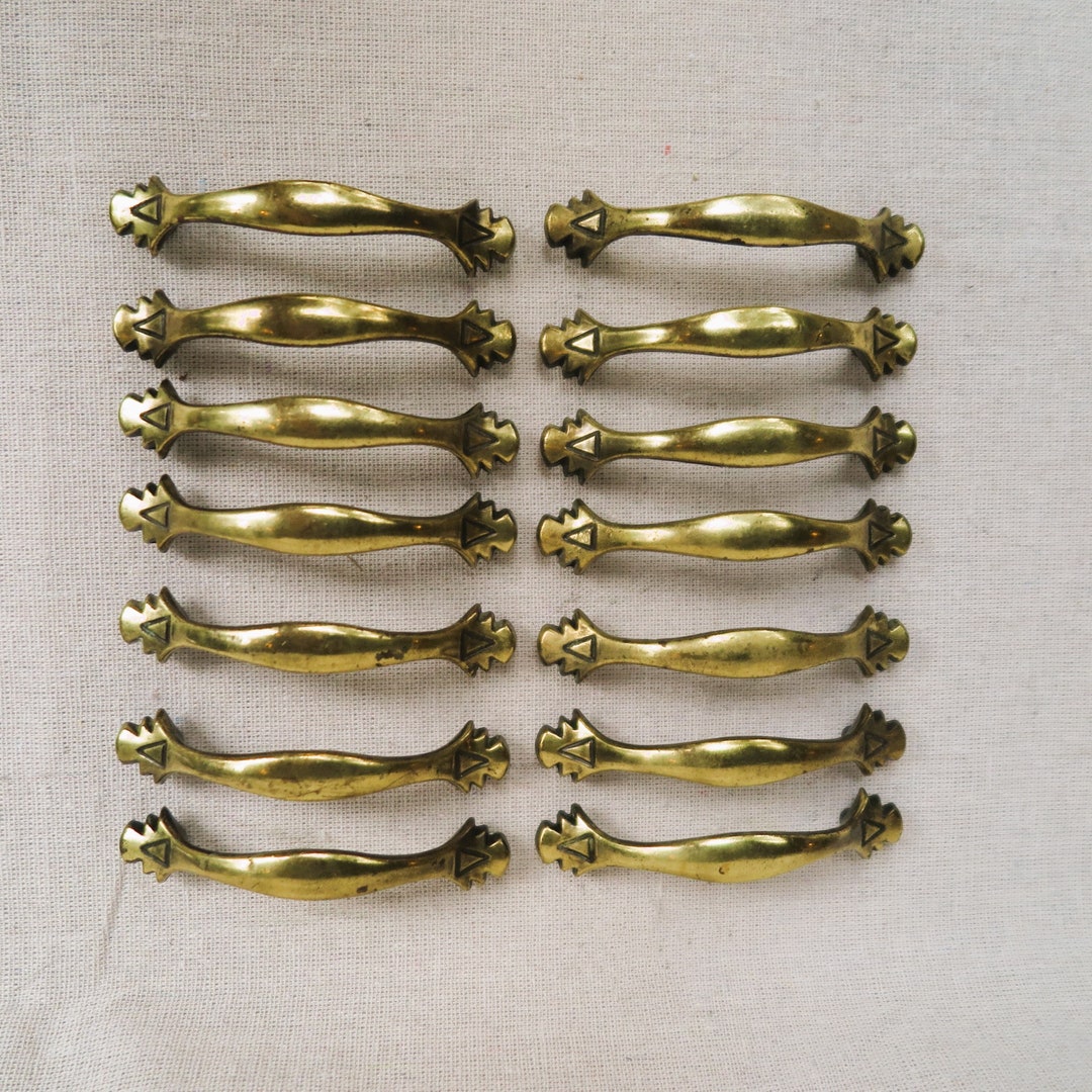 Vintage Brass Southwest Design Drawer Pull/keeler Belwith Cabinet ...