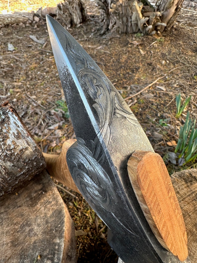 Hand-forged, Hand-engraved Fire Axe - Etsy