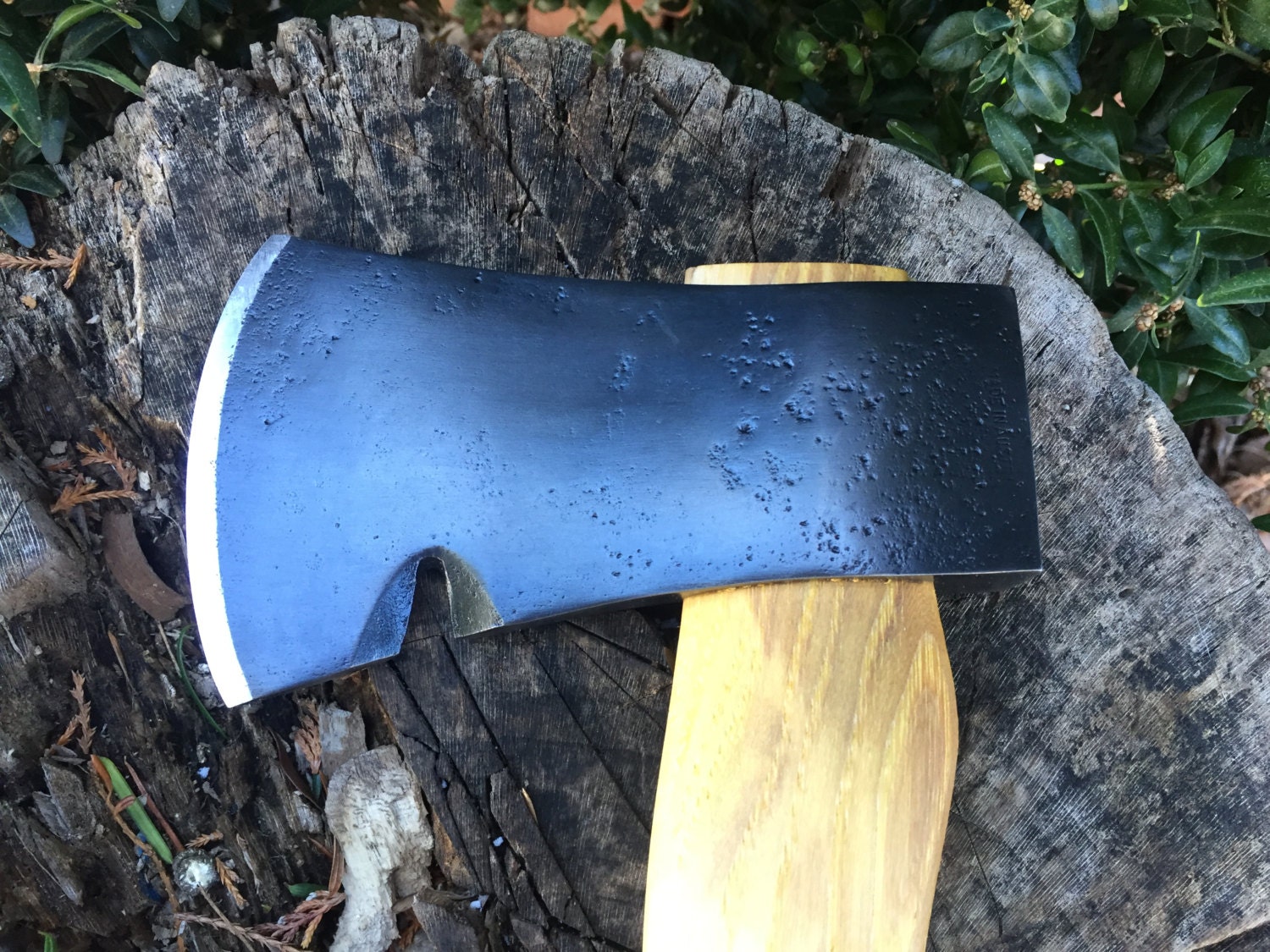 Vintage Made in Austria Hatchet with Carved Handle – Restored