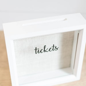 Tickets Shadow Box FREE SHIPPING - Etsy