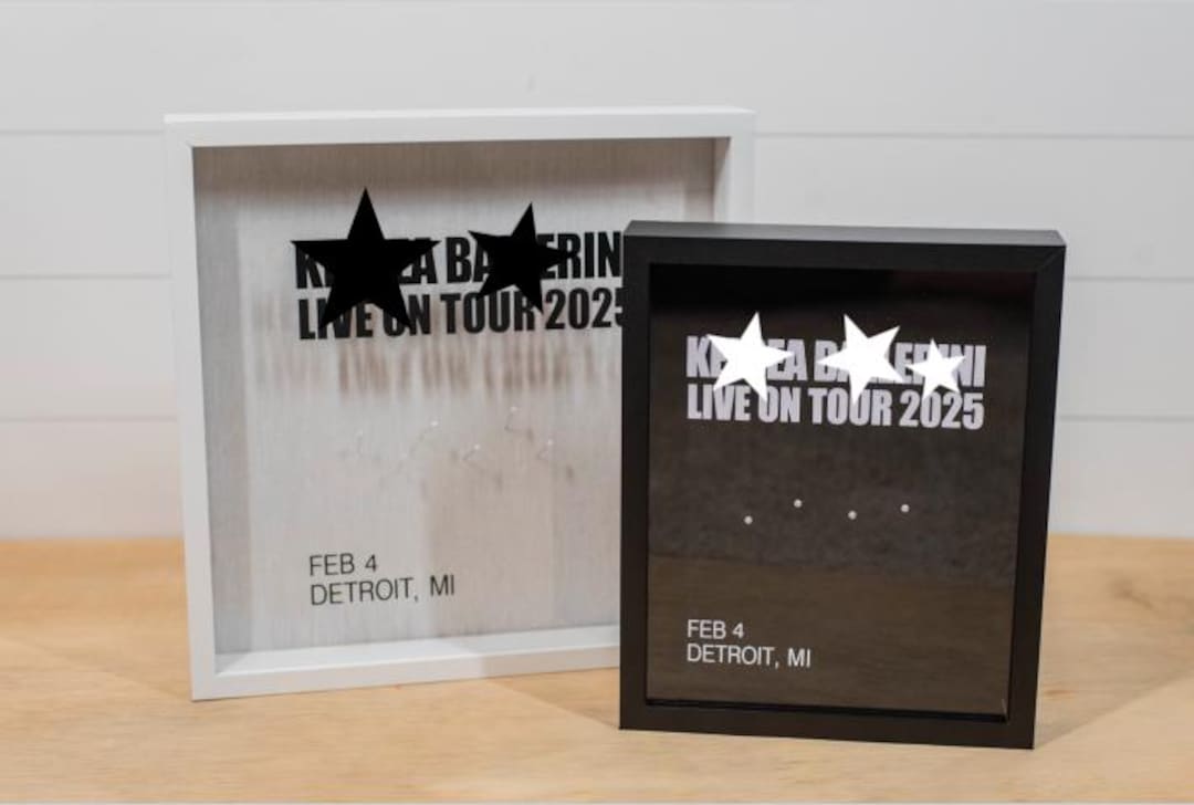Custom Concert Shadow Box - Etsy