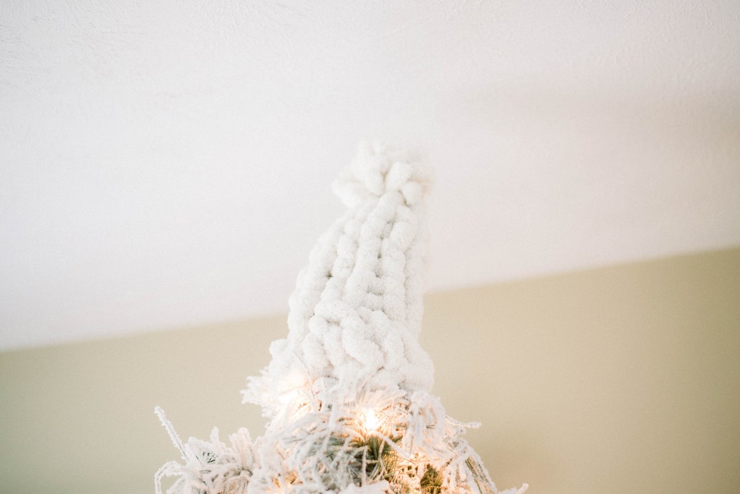 Chunky Knit Christmas Tree Topper - Etsy