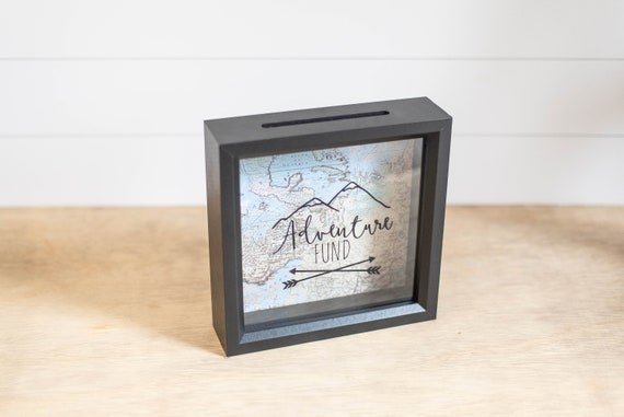 Adventure Fund Travel Shadow Box FREE SHIPPING | Etsy