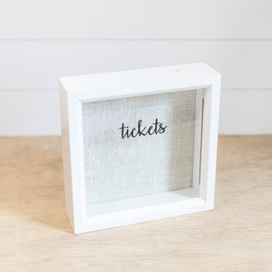 Admit One Shadow Box - Etsy