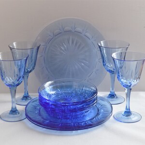 Set of 12 Pieces Avon American Blue Classic Collection Dinnerware / 4 ...