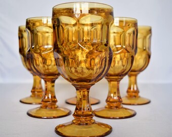 Amber glassware | Etsy