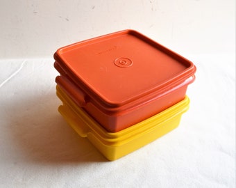 Orange tupperware | Etsy