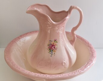 Wash Basin and Pitcher Set - Etsy