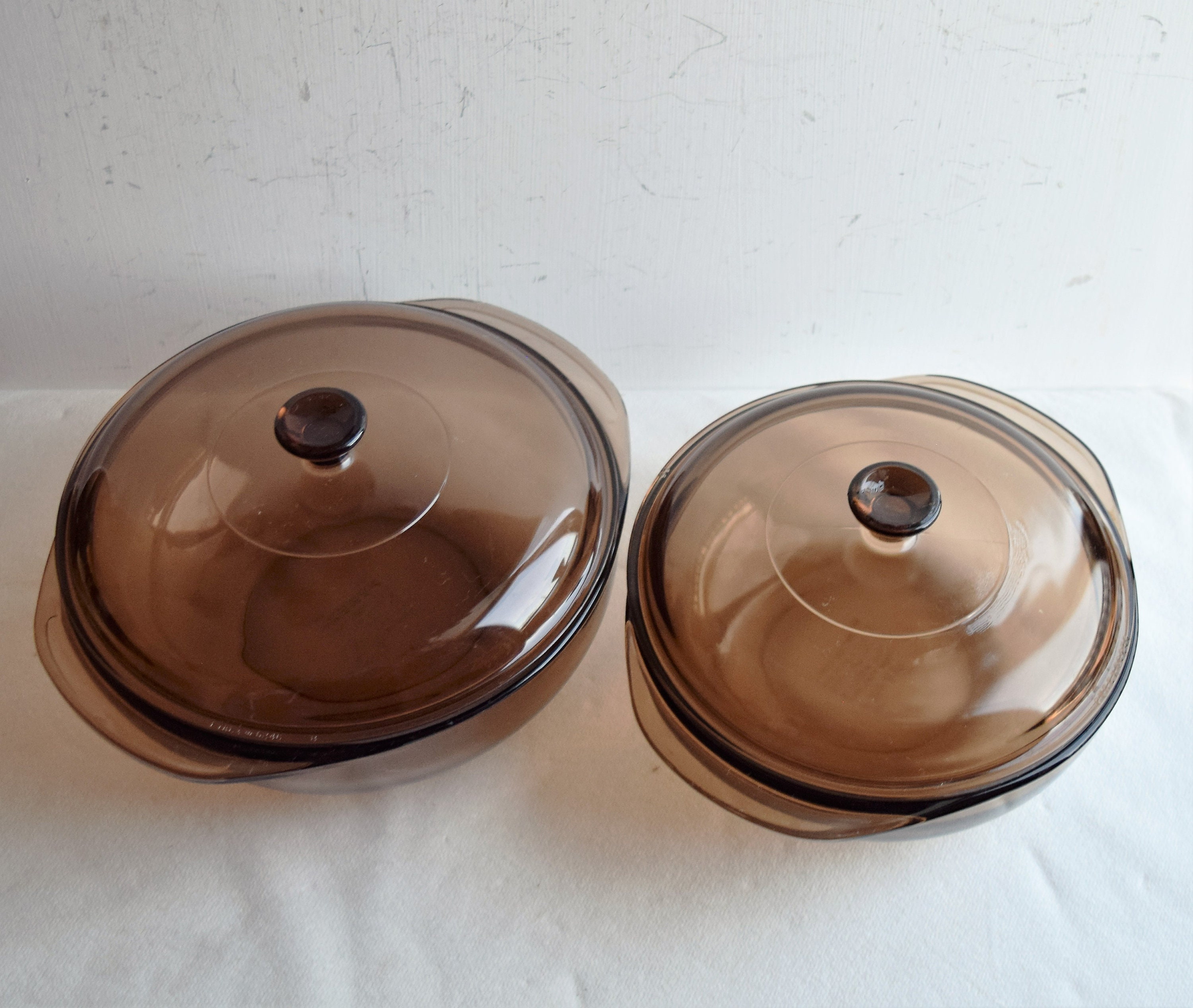 Set of 4 Piece Brown Pyrex Casserole Dishes With Lid/pyrex for | Etsy