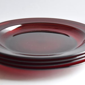 Ruby Red Glass Dinnerware Set of 20 Pieces - Etsy