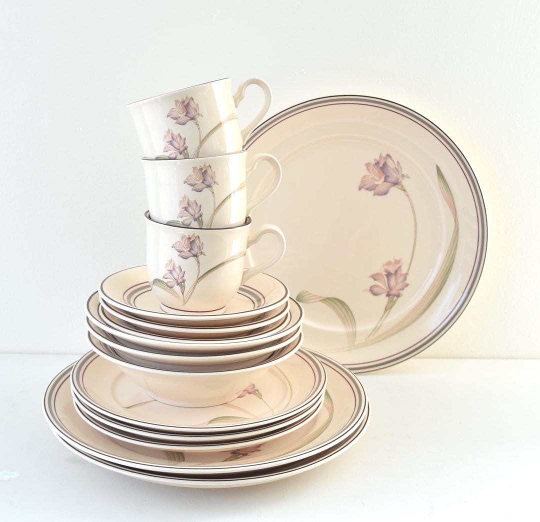 Vintage Noritake Keltcraft Dinnerware Set: Floral Dishes, 15-piece - Etsy