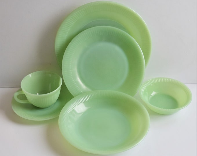 Mosser Glass Jadeite Bird - Etsy