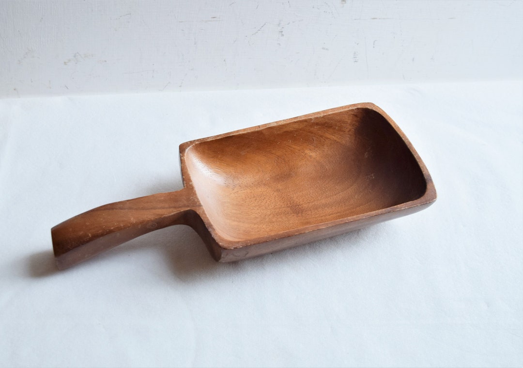 Vintage Wooden Ladle With Handle/kitchen Accessories/vintage Serving ...