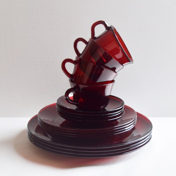 Red Dinnerware - Etsy