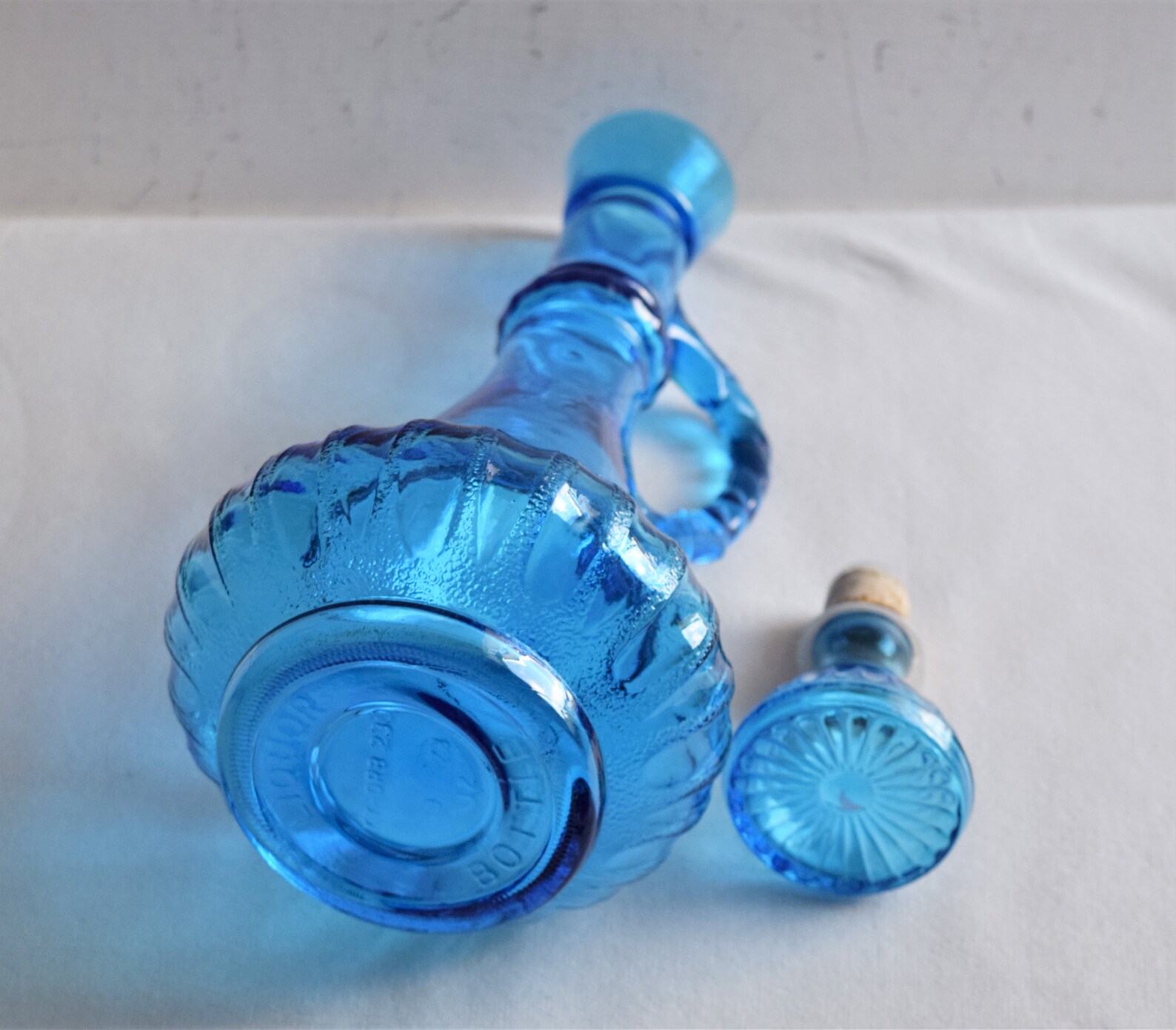 Blue Turquoise Liquor Decanter/ Jim Beam Glass Decanter/ - Etsy