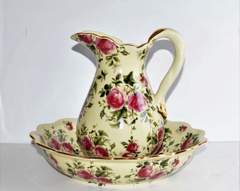 Vintage Wash Basin Pitcher - Etsy