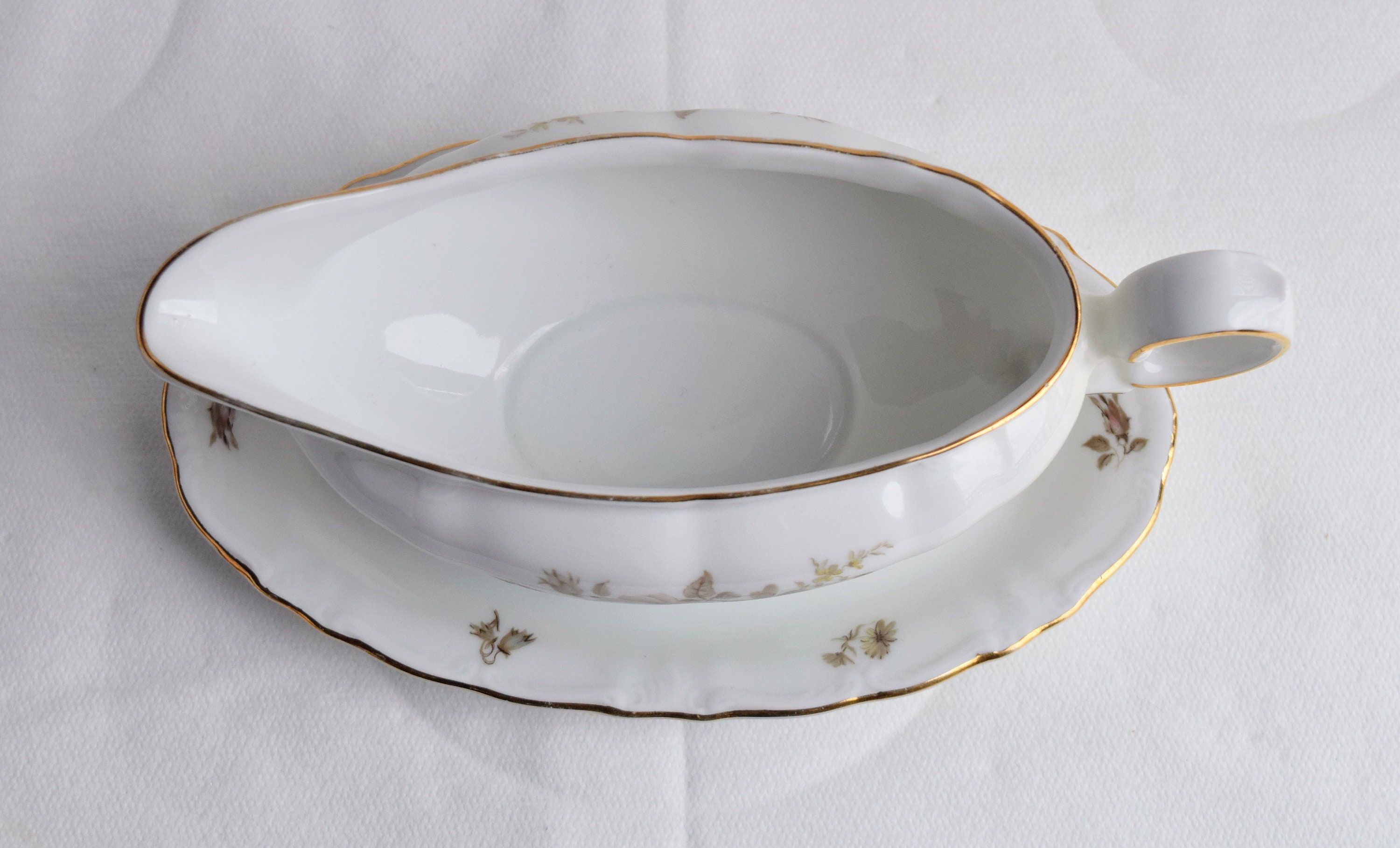 Winterling Schwarzenbach Bavaria Dawn Gravy Dish With Attached - Etsy