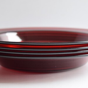 Ruby Red Glass Dinnerware Set of 20 Pieces - Etsy