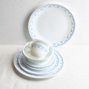Corelle Morning Blue Dinnerware Set of 12-piece - Etsy