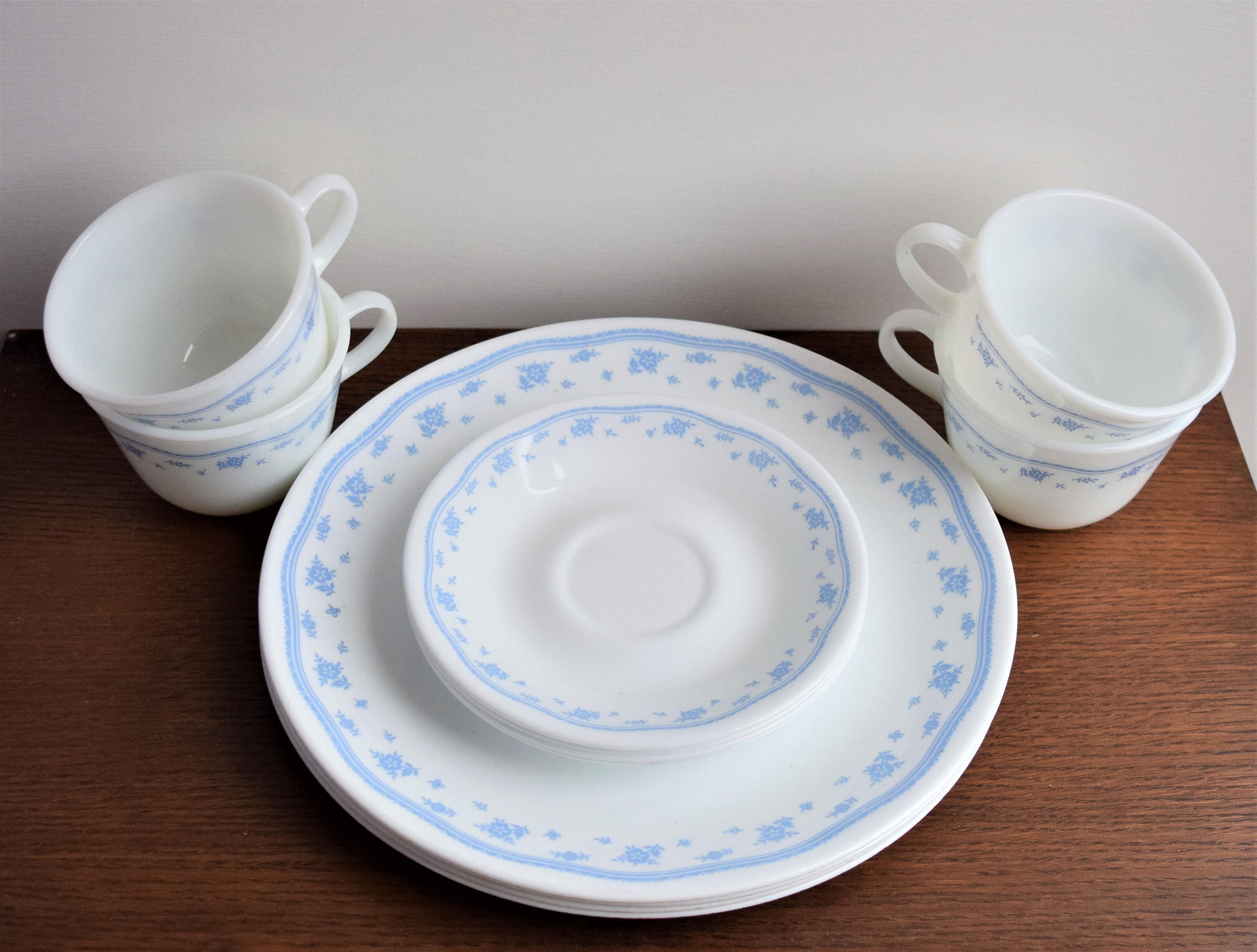 Set of 20 Corelle Morning blue Dinnerware/ Table | Etsy