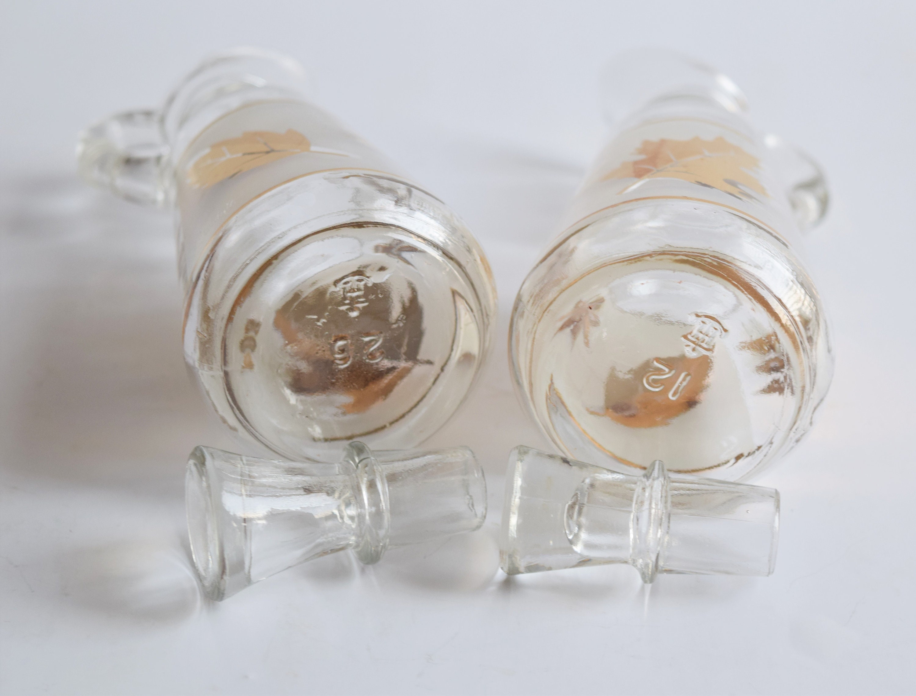 Oil and Vinegar Cruets Set Anchor Hocking Starlyte Glass Dispensers - Etsy