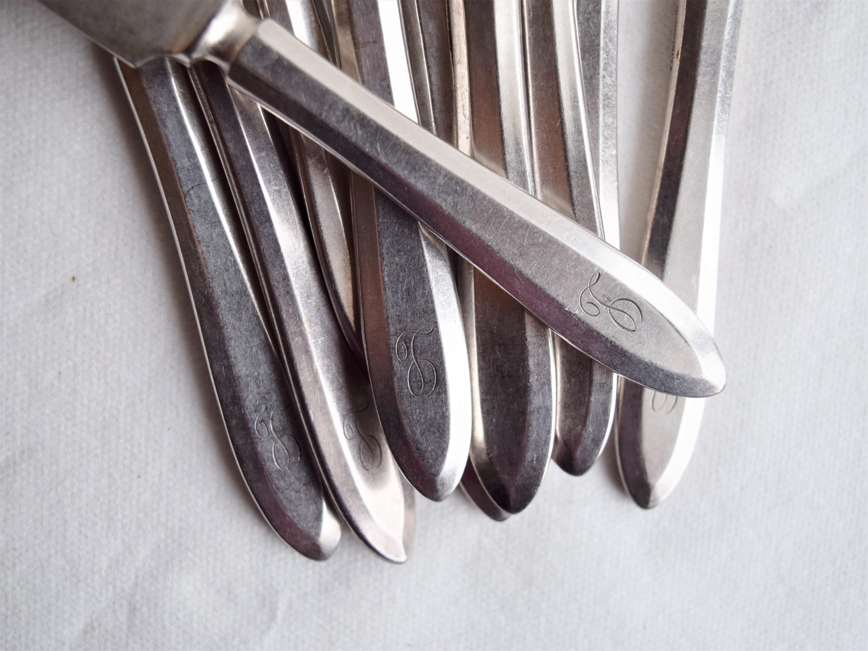 Set of 10 ONEIDA Patrician Silver Plate Knives With - Etsy