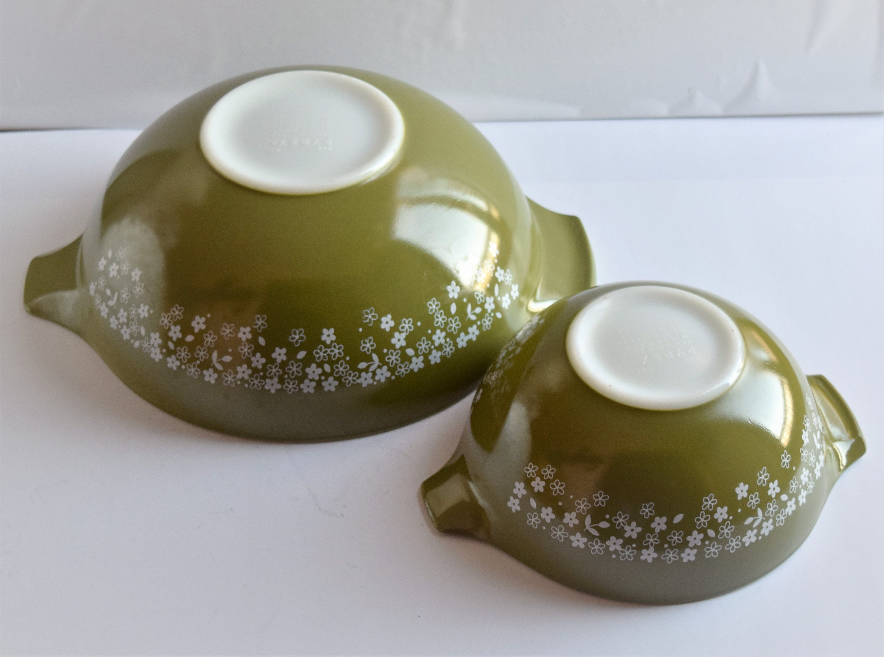 Set of 4 Pyrex Spring Blossom Cinderella Mixing Bowls/glass | Etsy