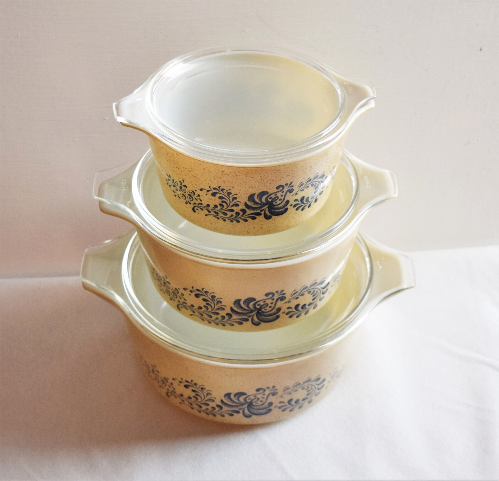 Set of 6-Pyrex Homestead Lidded Casseroles/Pyrex Dishes 473 | Etsy