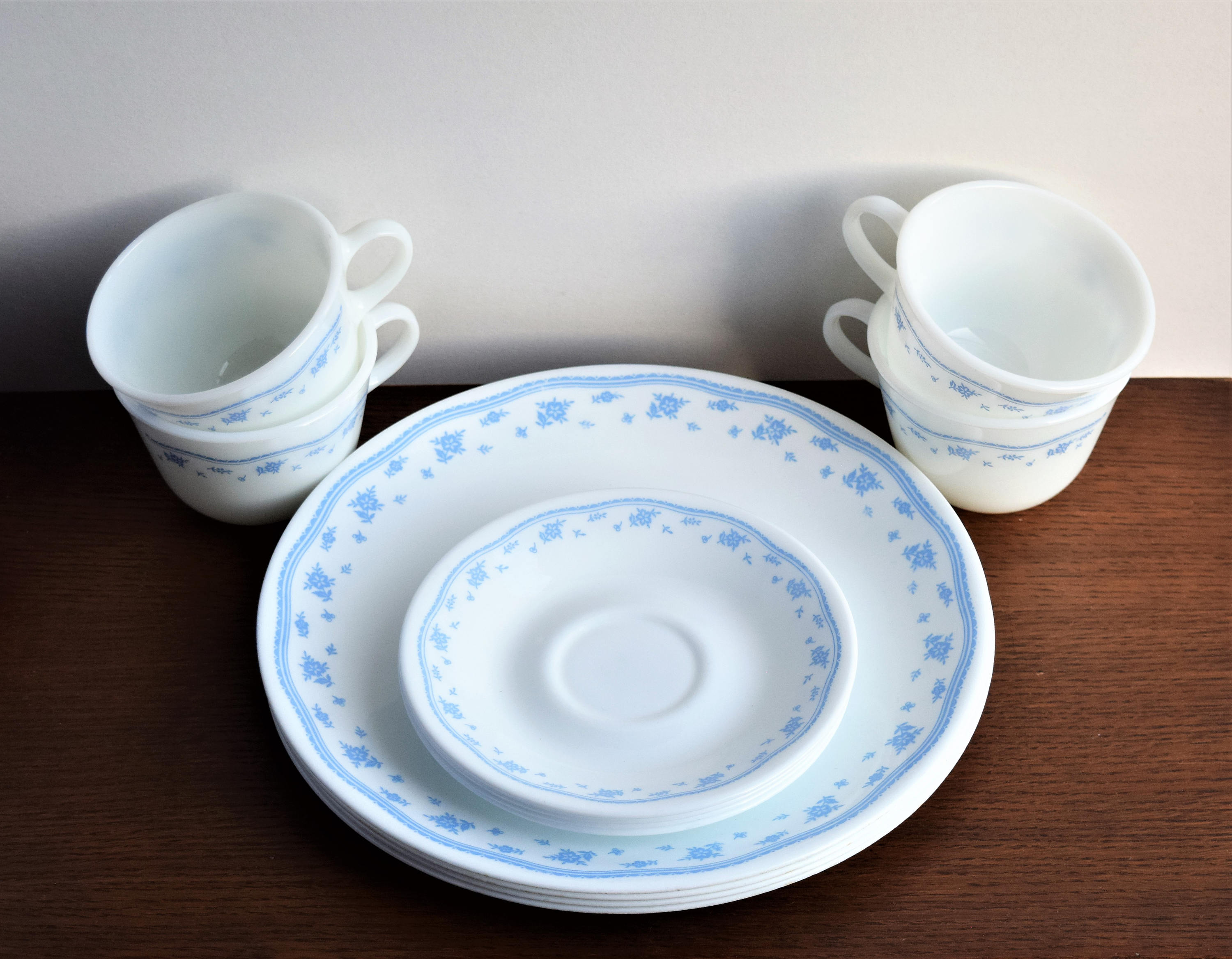 Set of 20 Corelle morning Blue Dinnerware/ Table 4 - Etsy