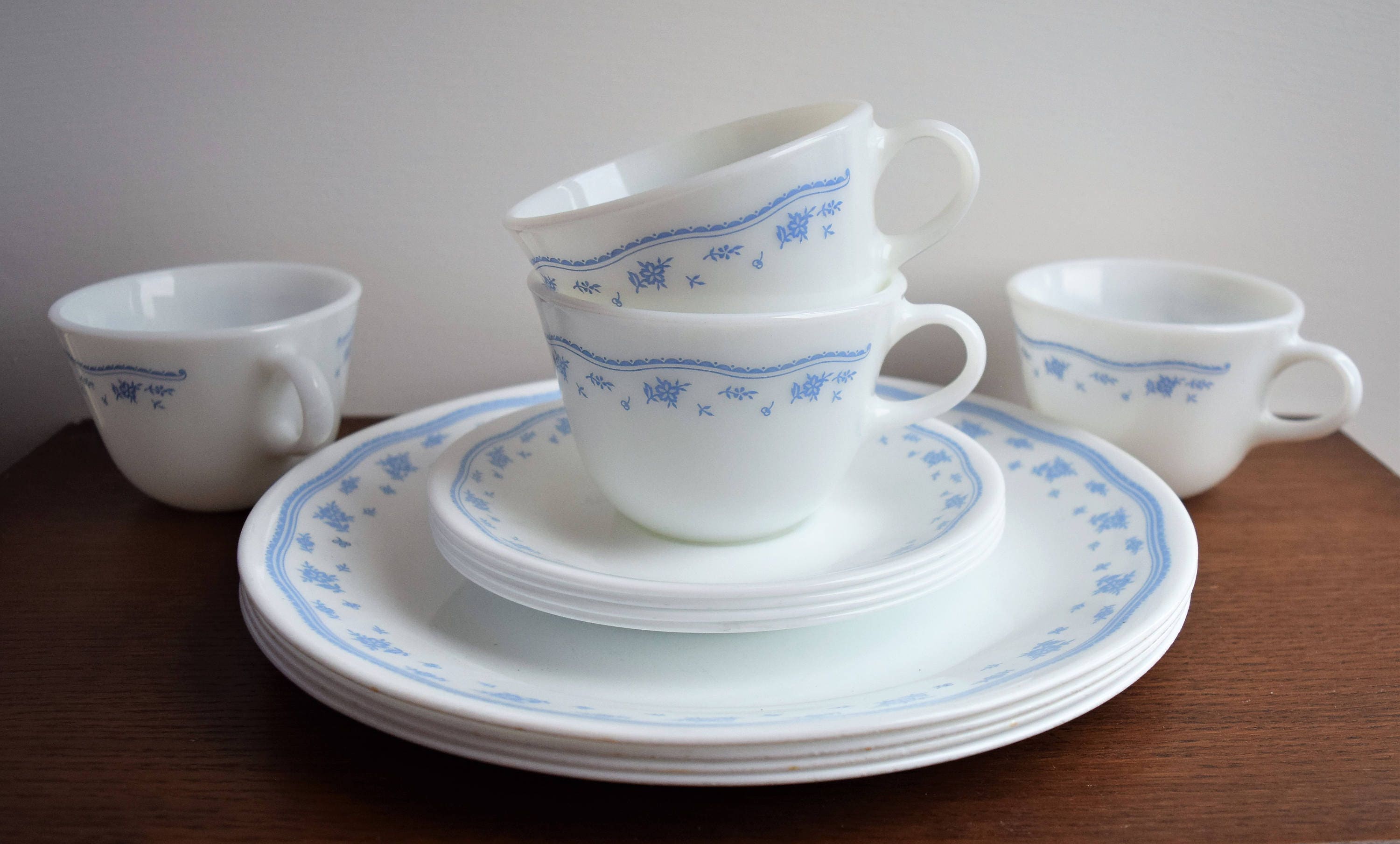 Set of 20 Corelle Morning blue Dinnerware/ Table | Etsy