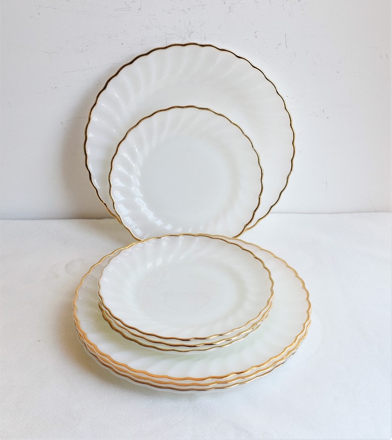 Set of 16 Fire King Dinnerware Pieces by Anchor Hocking/ Milk - Etsy