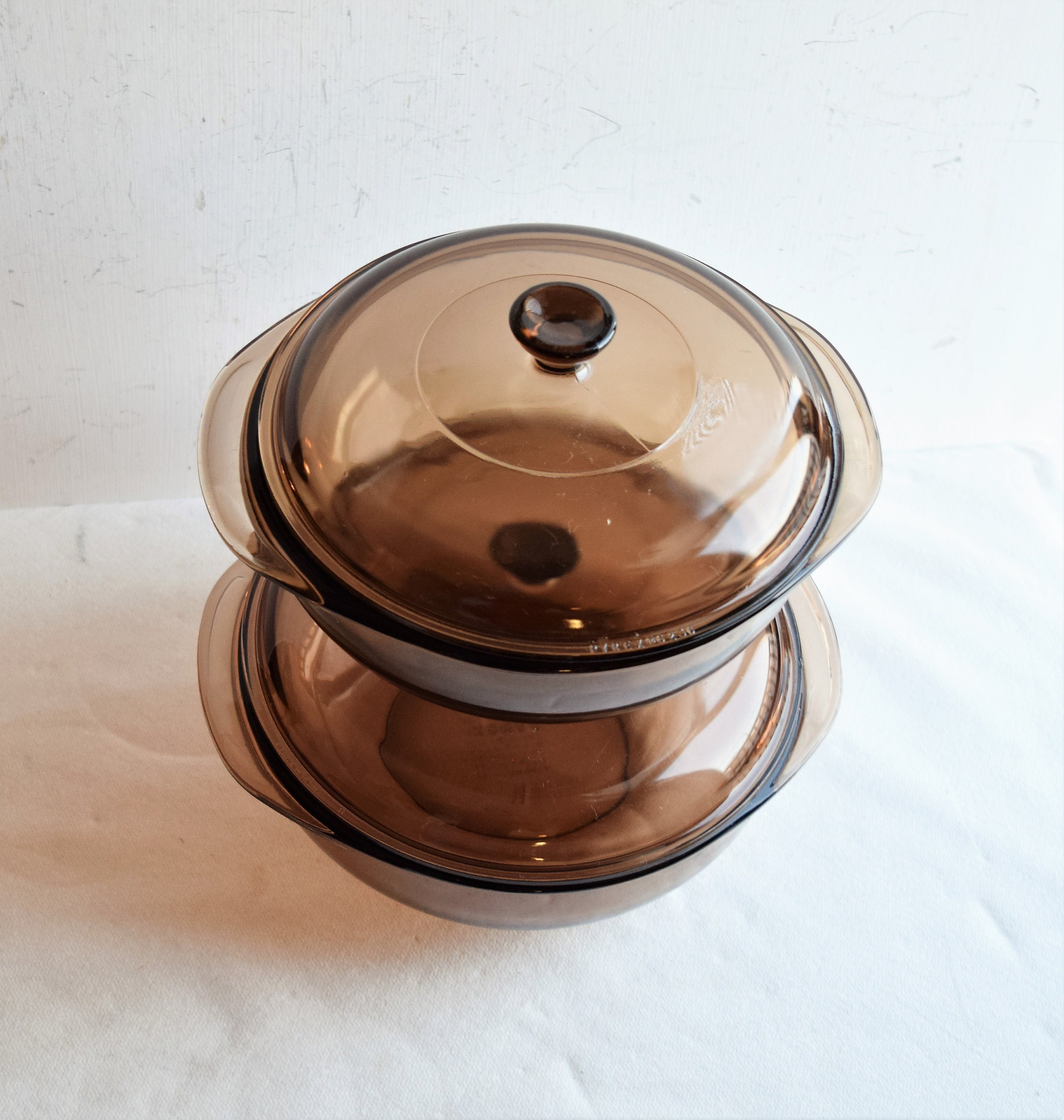 Set of 4 Piece Brown Pyrex Casserole Dishes With Lid/pyrex for | Etsy