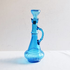 Blue Turquoise Liquor Decanter/ Jim Beam Glass Decanter/ Barware - Etsy