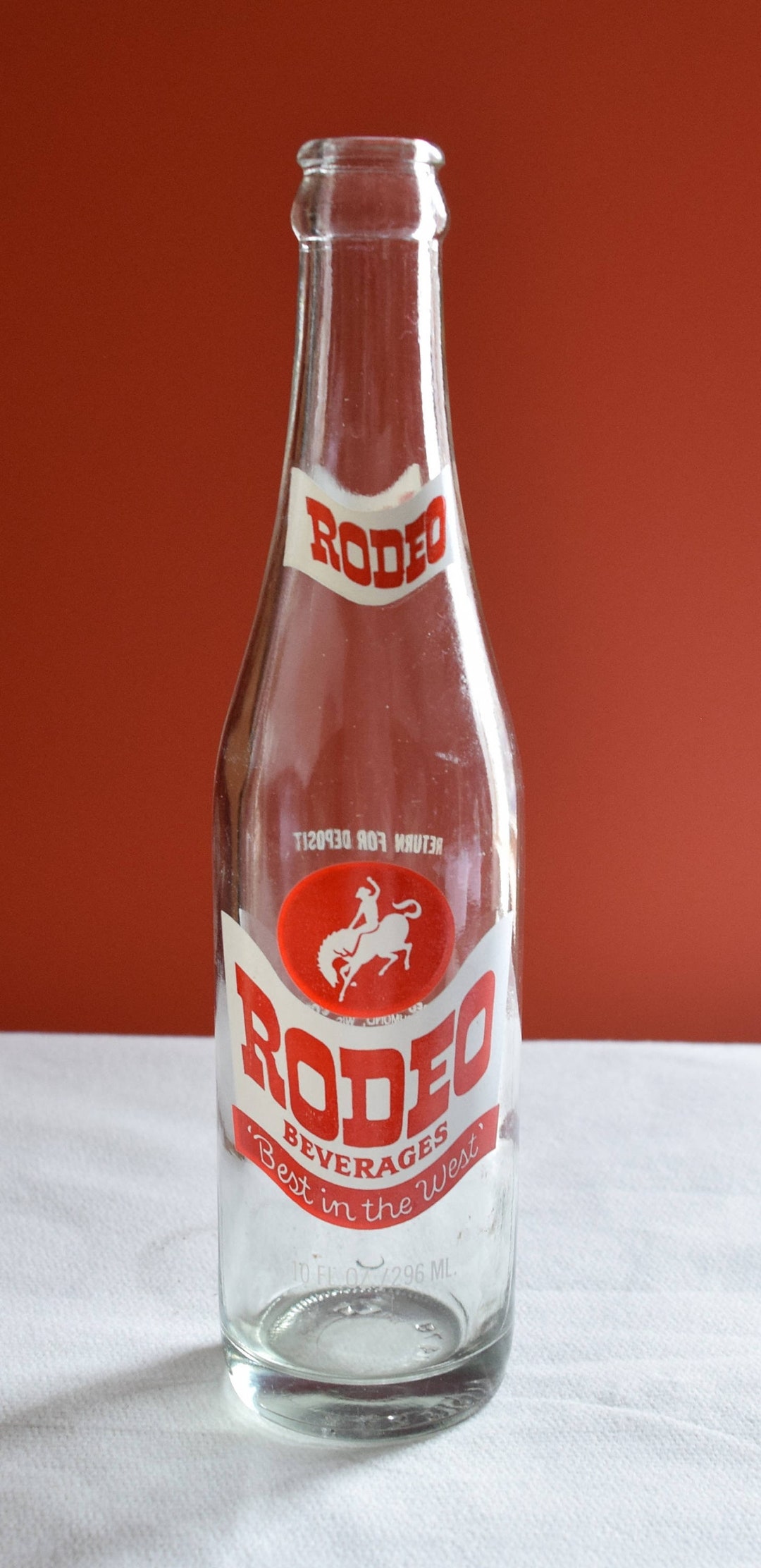 Vintage Rodeo Soda Bottle, Collectible - Etsy