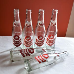 Set of 6 Rodeo Soda Bottles "best in the West" 10 FL. OZ./ Collectible ...