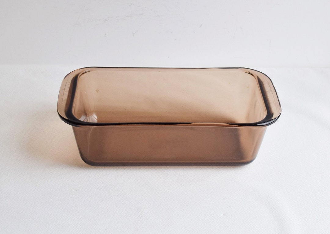 Smokey Brown Pyrex Baking Pan/bread Pan/tempered Glass Cookware - Etsy