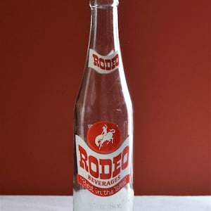 Set of 6 Rodeo Soda Bottles "best in the West" 10 FL. OZ./ Collectible ...