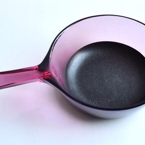 Set of 9 Piece Corning Vision Cranberry Cookware With Lid and Teflon - Etsy