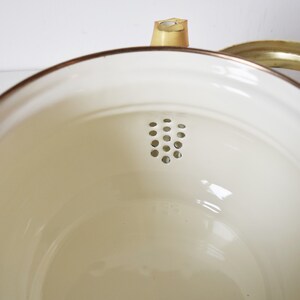 Vintage Cream Colored Enamel Teapot/ Cream Teapot - Etsy