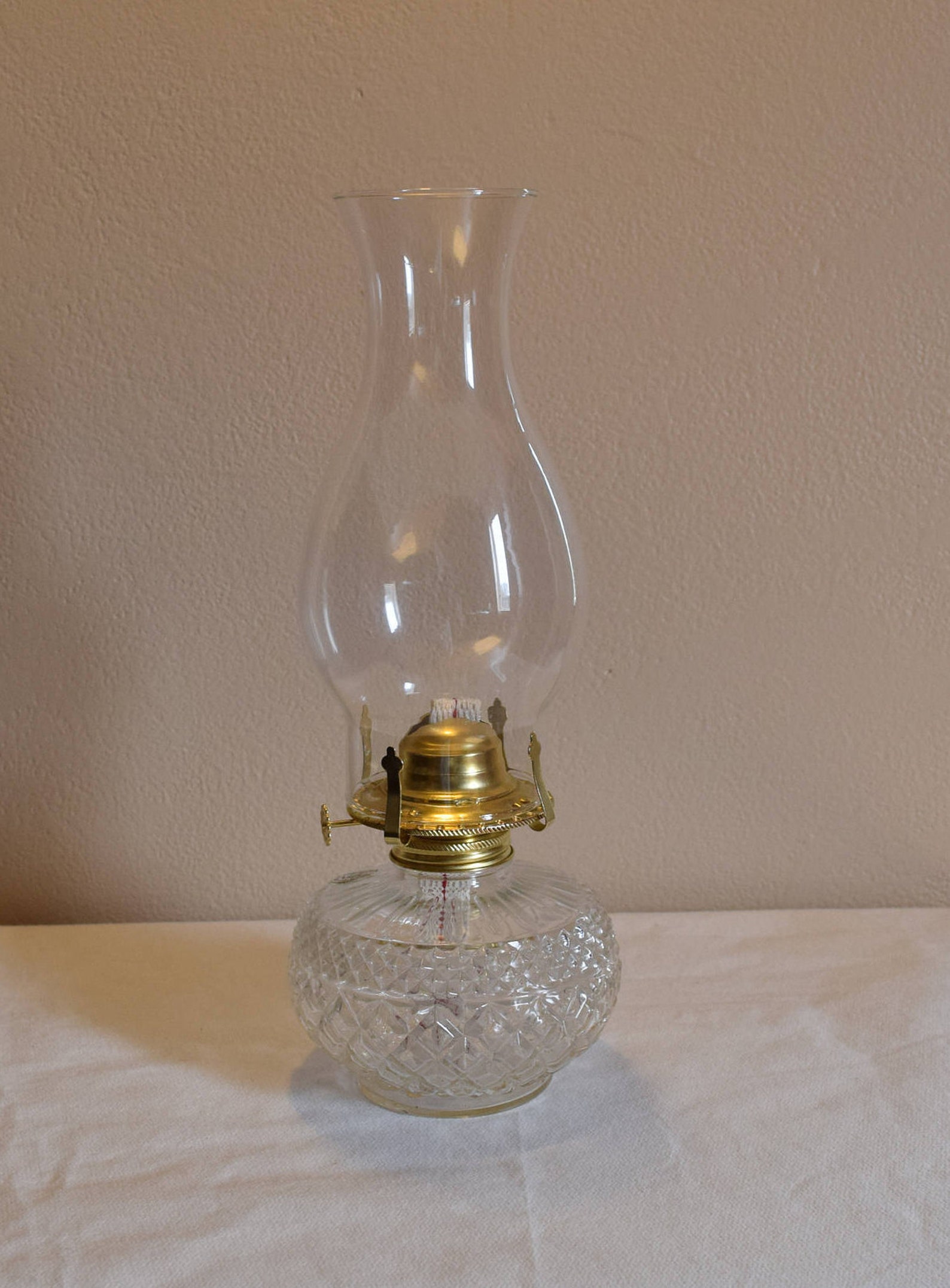 Clear Glass Oil Lamp by Lamplight Farms/lamplight - Etsy