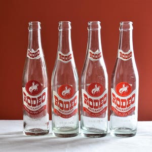 Set of 6 Rodeo Soda Bottles "best in the West" 10 FL. OZ./ Collectible ...